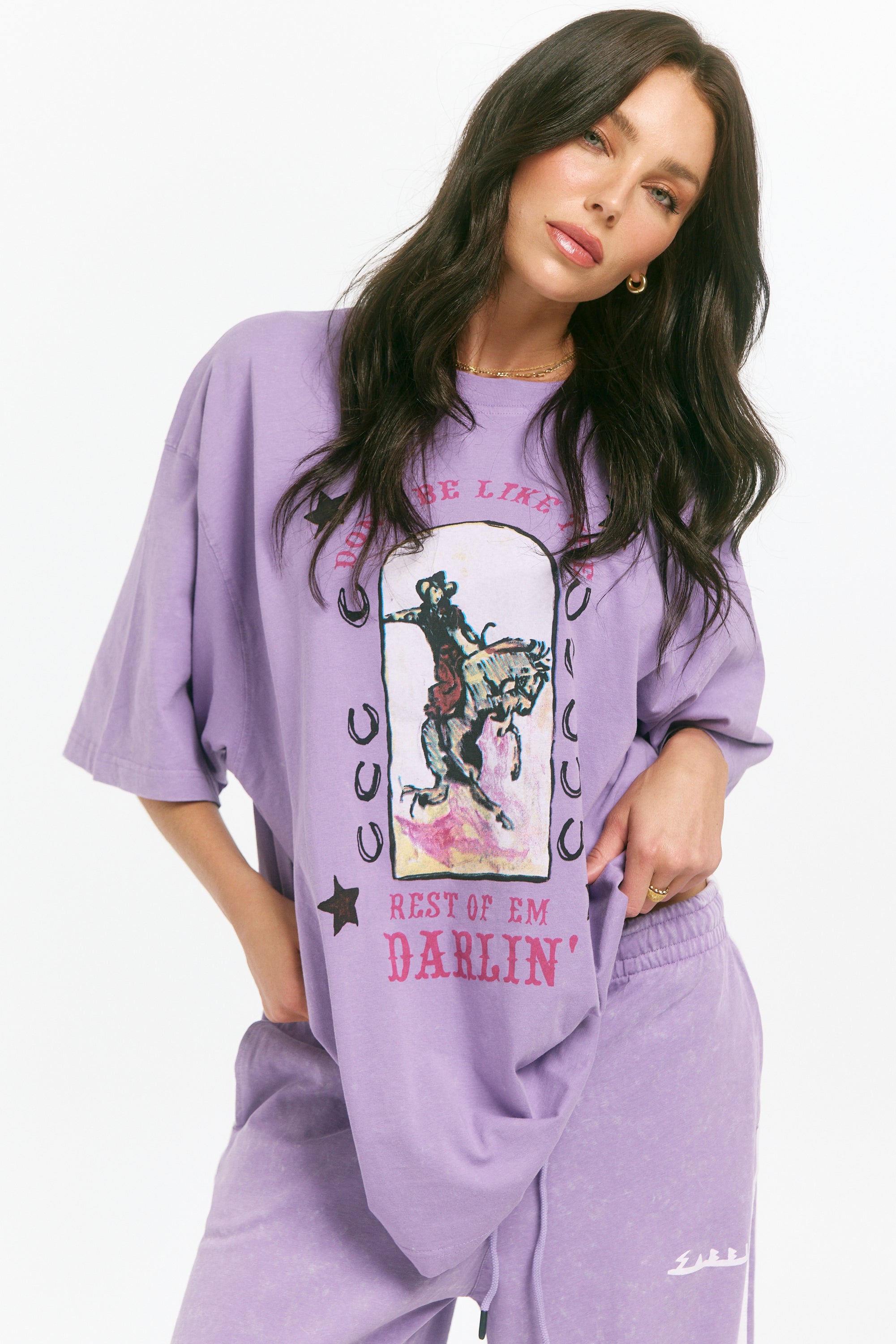Sabbi | The Very Oversized Darlin Tee - Lilac – SABBI