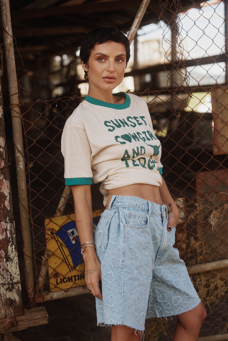 Sabbi | The Denim Jorts - Hearts – SABBI