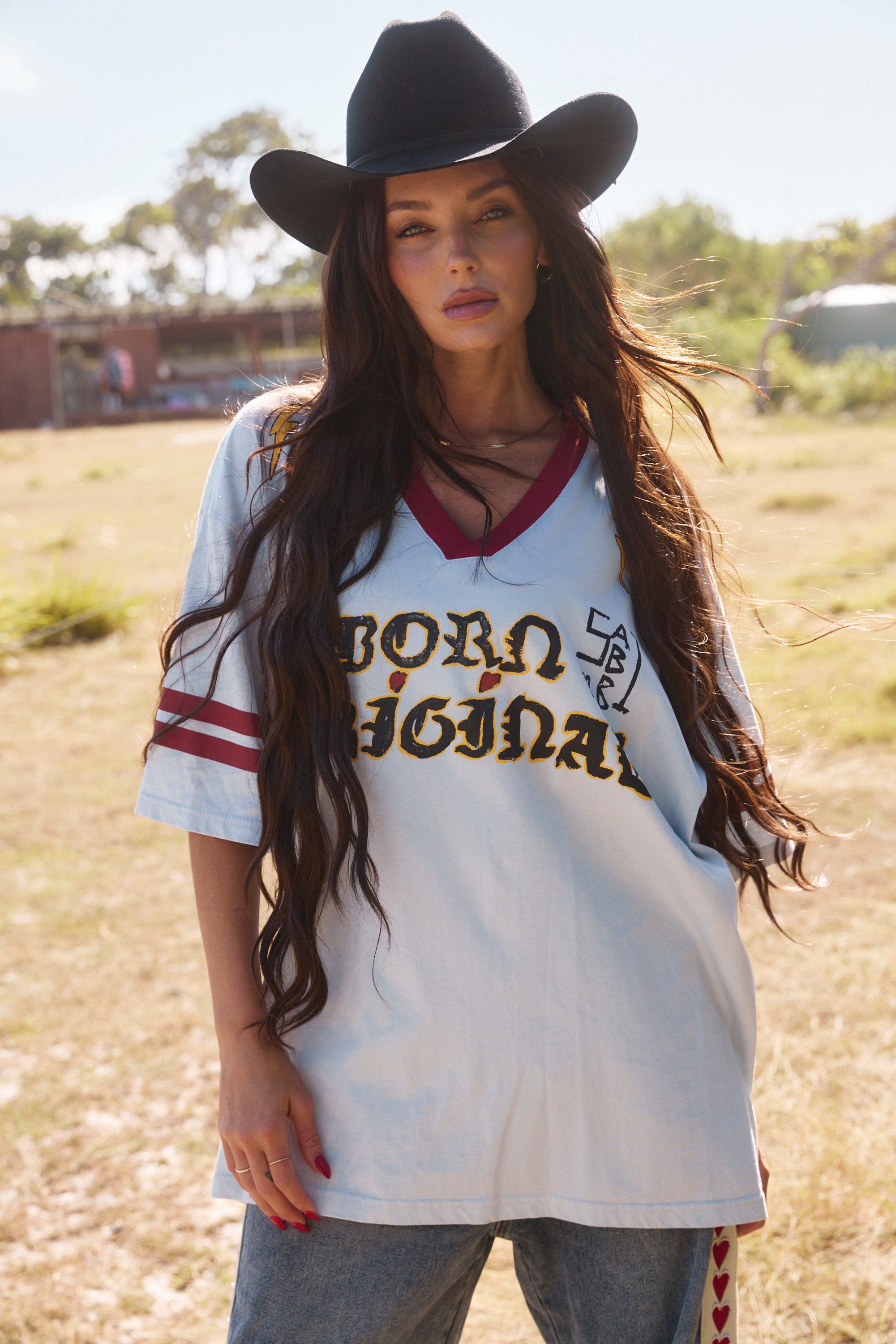THE VERY OVERSIZED BORN ORIGINAL TEE - SKY – SABBI