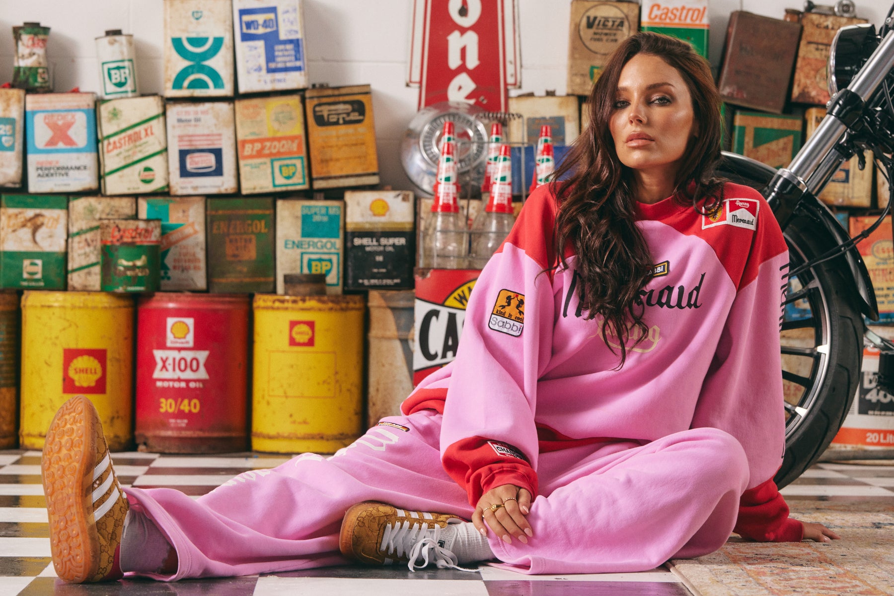 Sabbi | The Diego Jumper- Mermaid Racing -Pink & Red – SABBI