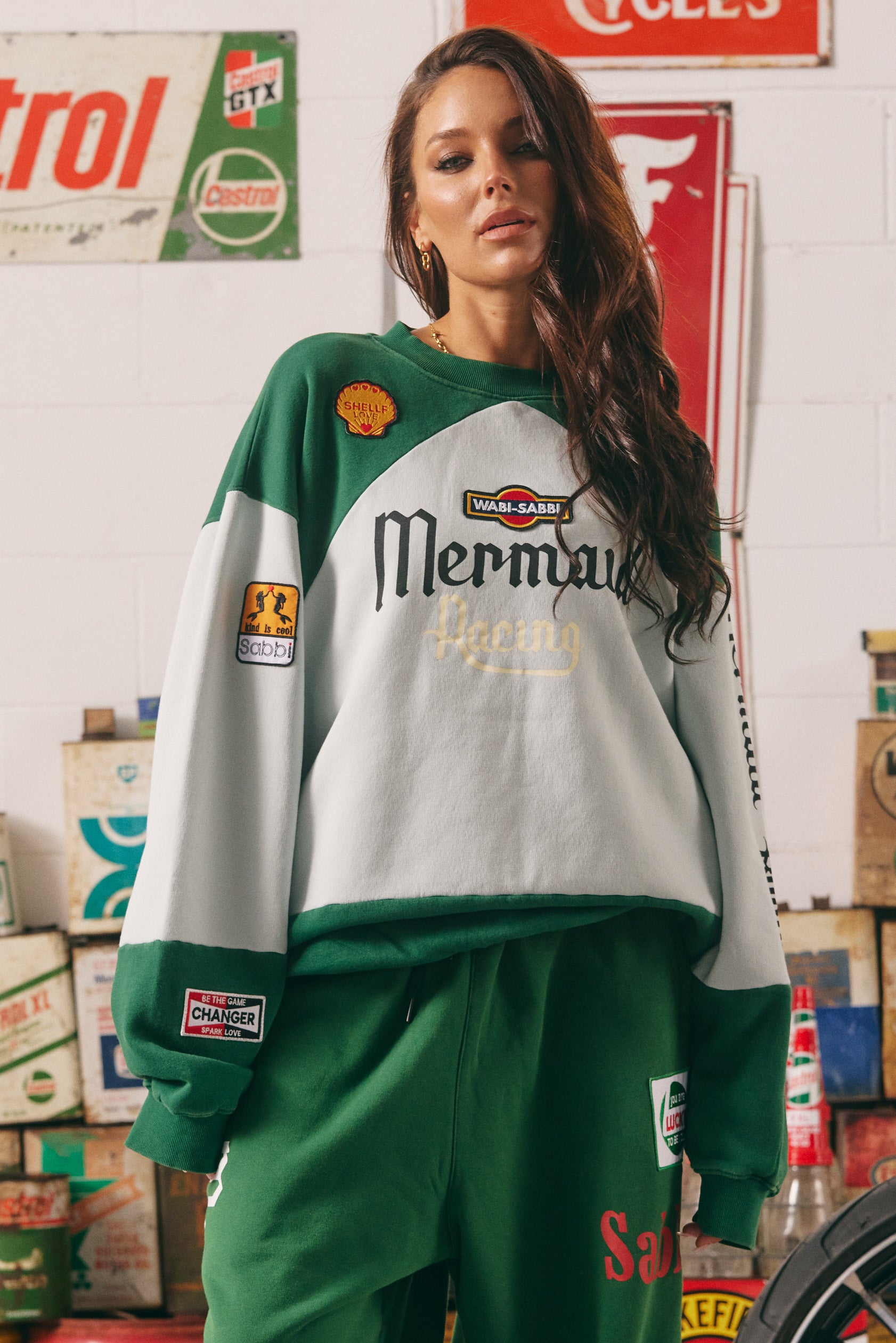 Sabbi | The Diego Jumper- Mermaid Racing - Sky & Green – SABBI