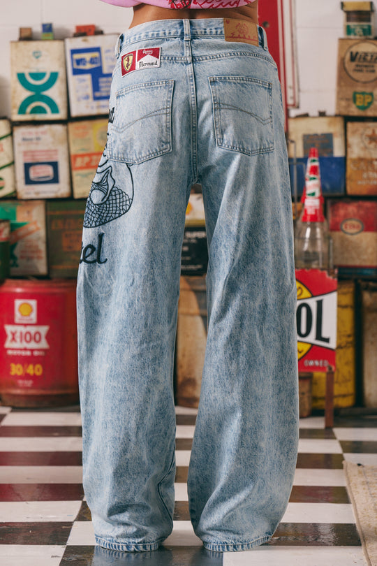 Sabbi | The Mermaid Racing Denim Jeans – SABBI