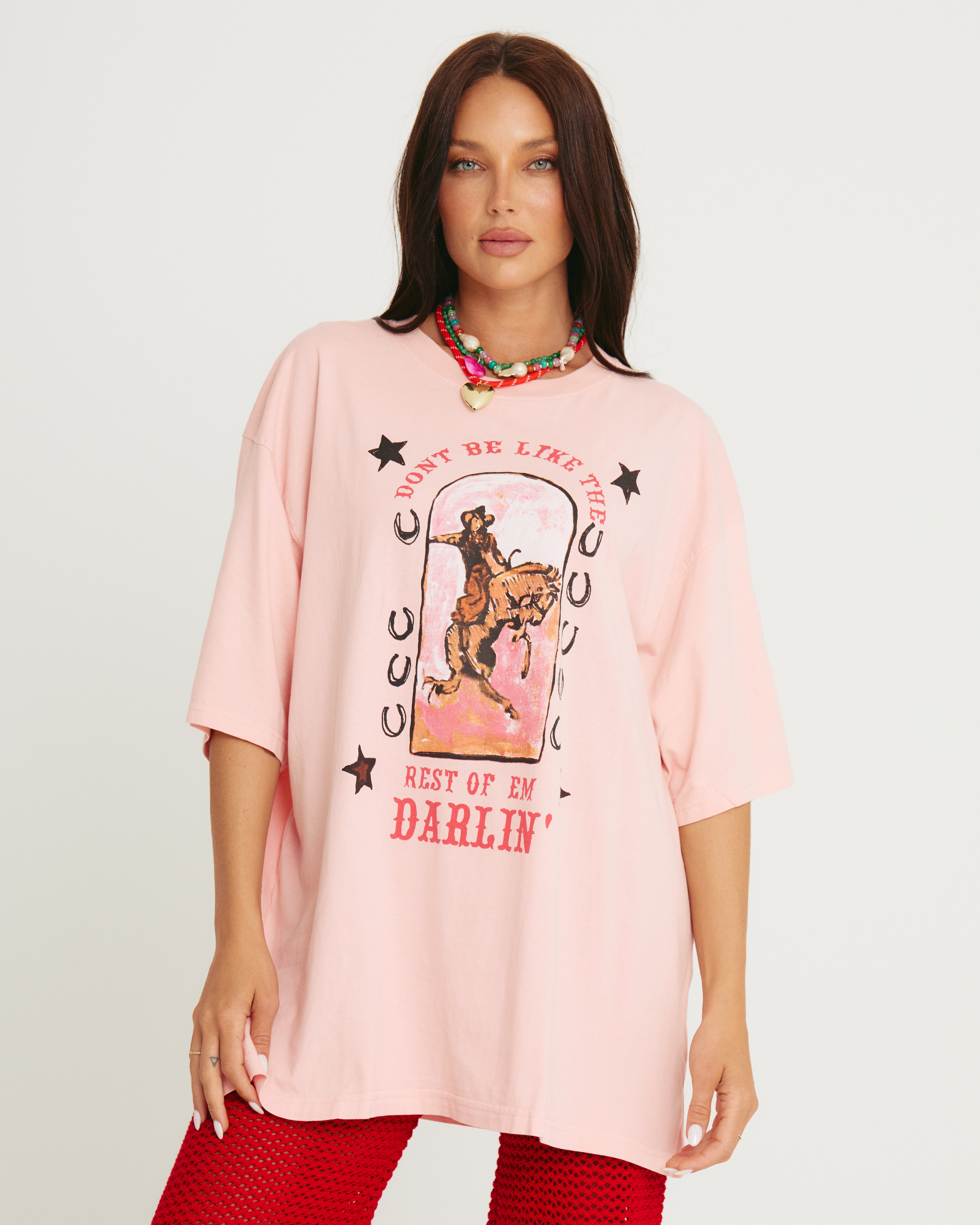 Sabbi | The Very Oversized Darlin Tee - Pink – SABBI