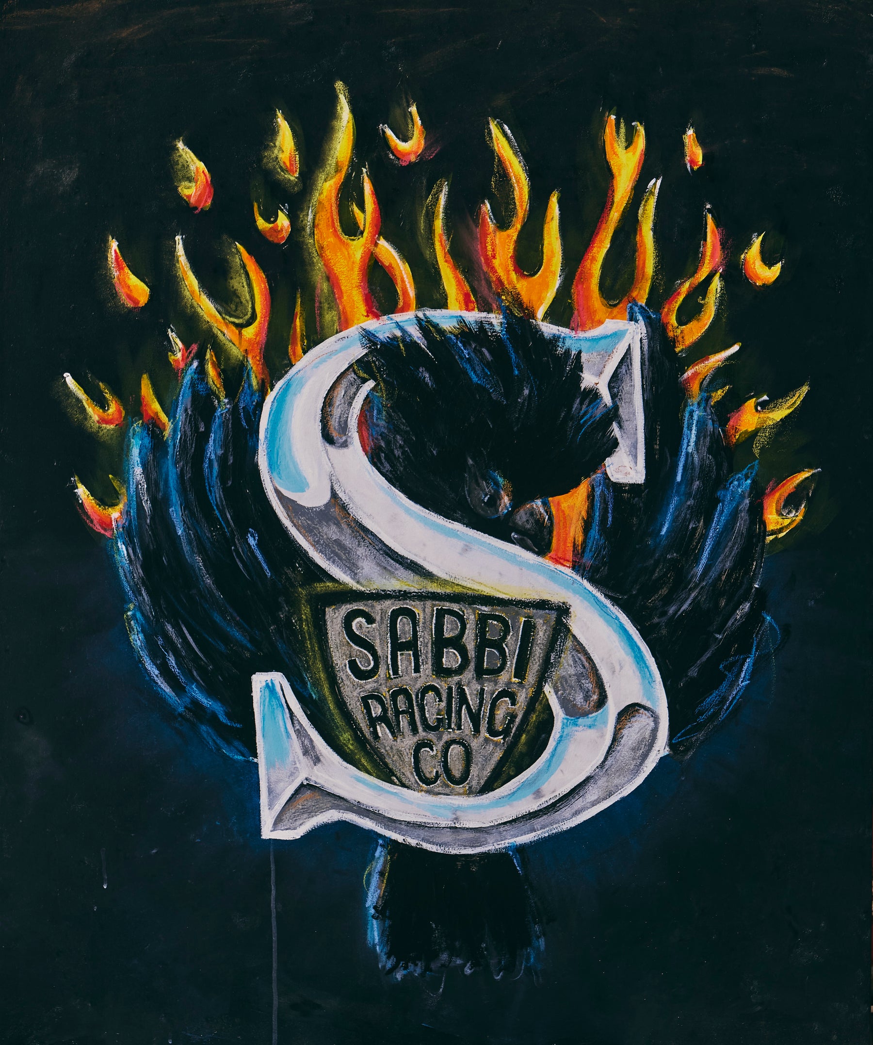 THE SABBI RACING PRINT - ROLLED CANVAS (UNFRAMED)
