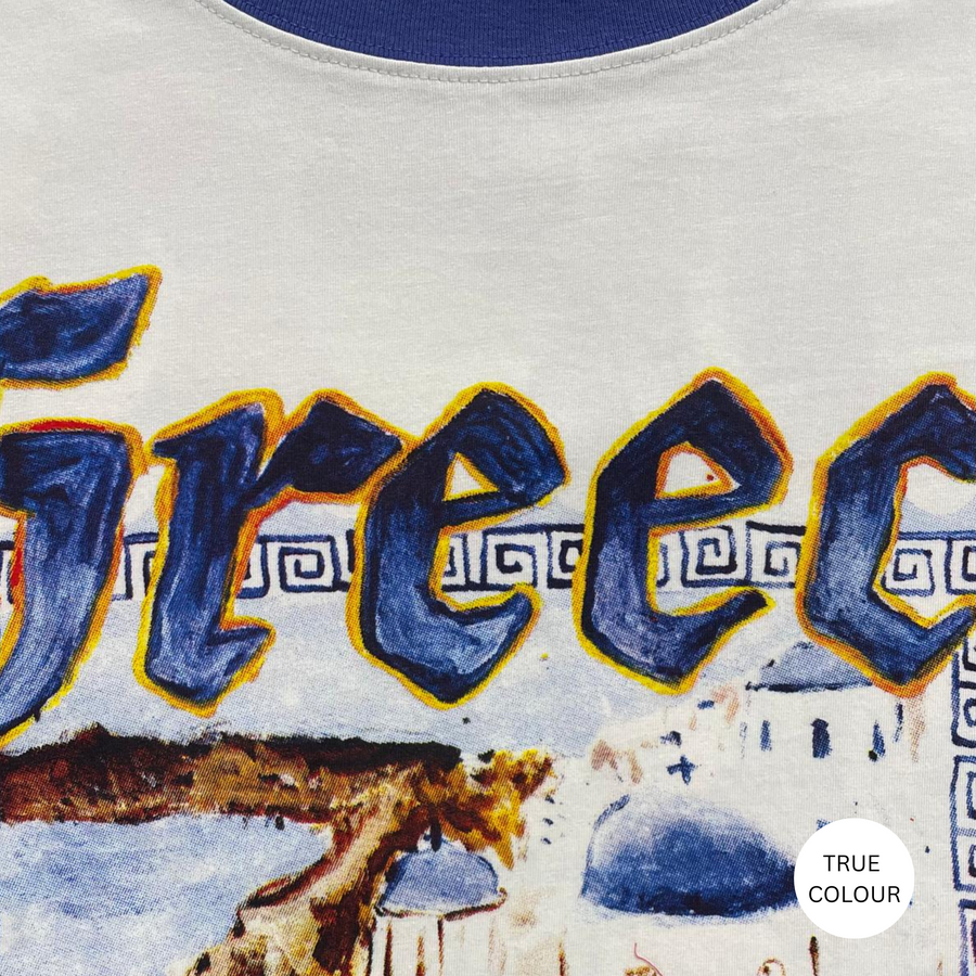 THE VERY OVERSIZED LOVE NOTES TEE - GREECE - MARSHMALLOW – SABBI