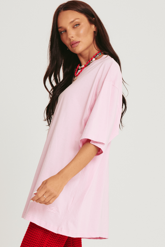 Sabbi | The Very Oversized Basic Tee - Light Pink – SABBI